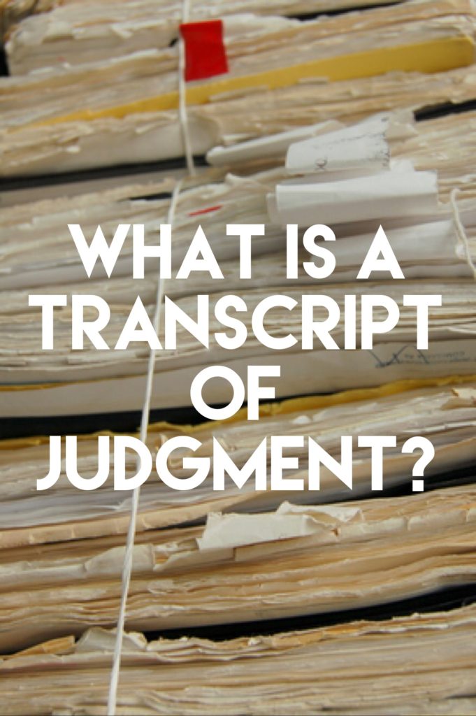 What is a New York Transcript of Judgment? - The Law Offices of Robert ...