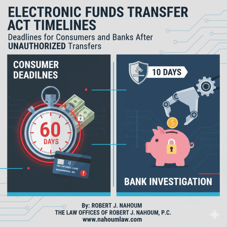 Electronic Funds Transfer Act Timelines: Deadlines for Consumers and ...