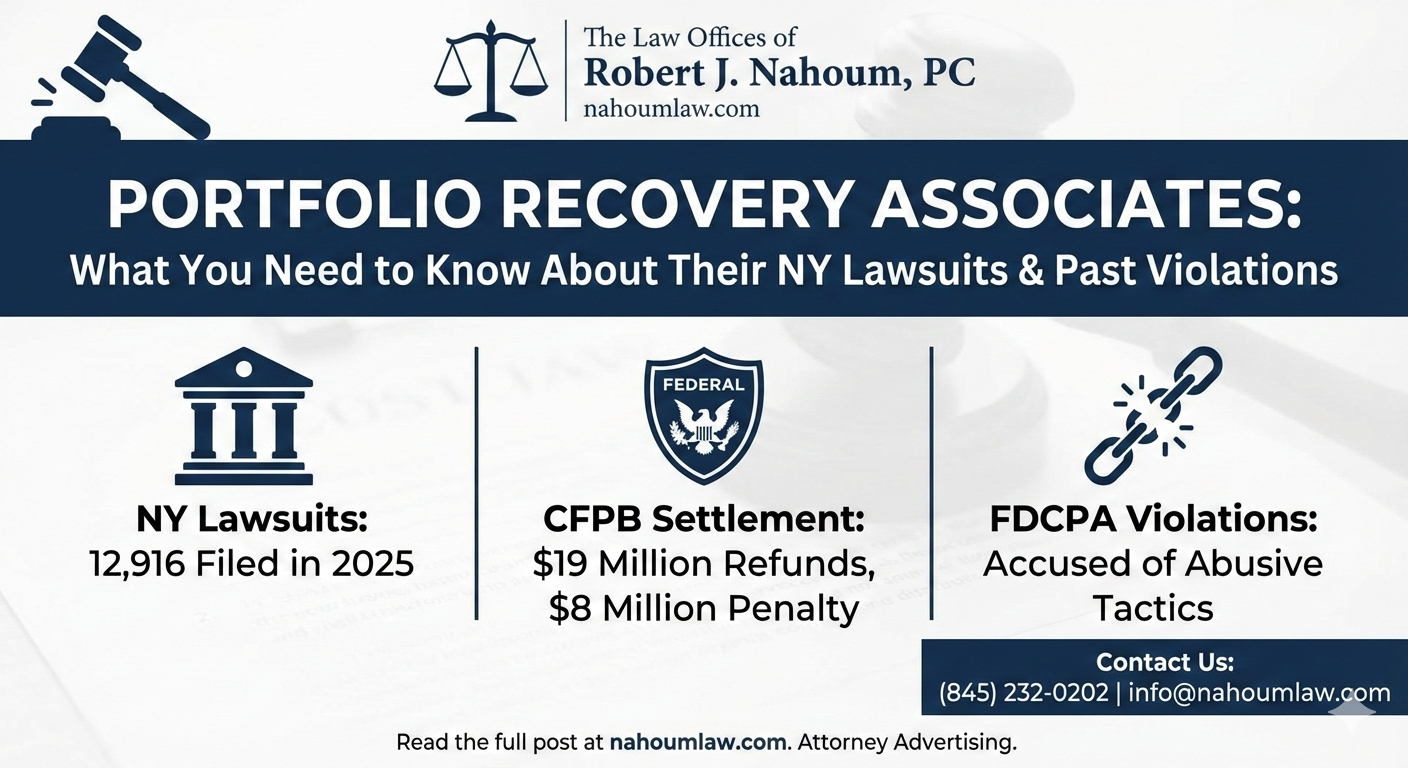 Debt Buyer Portfolio Recovery Associates, LLC Filed 12,916 New York ...