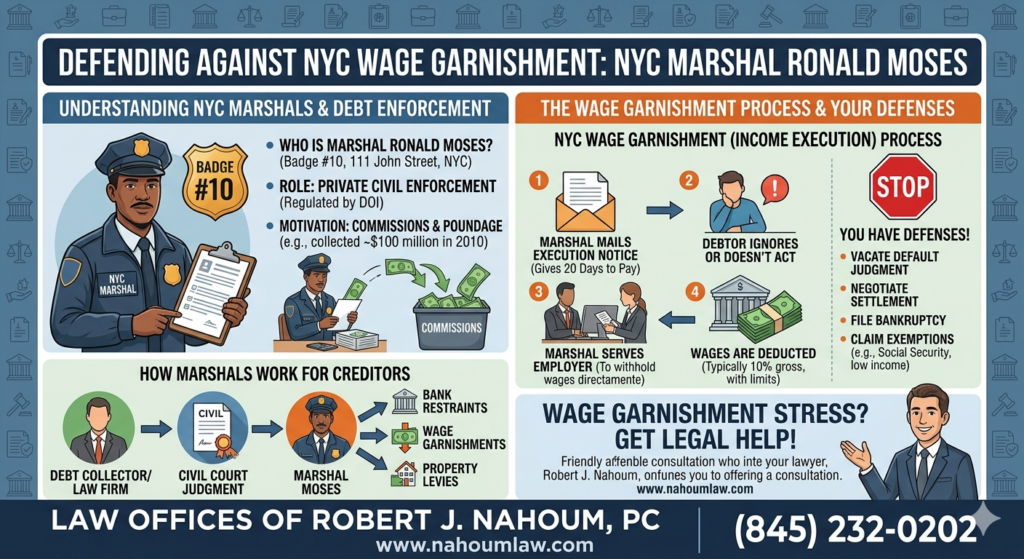 NYC Marshal Ronald Moses - Wage Garnishment: Defending Against Debt ...