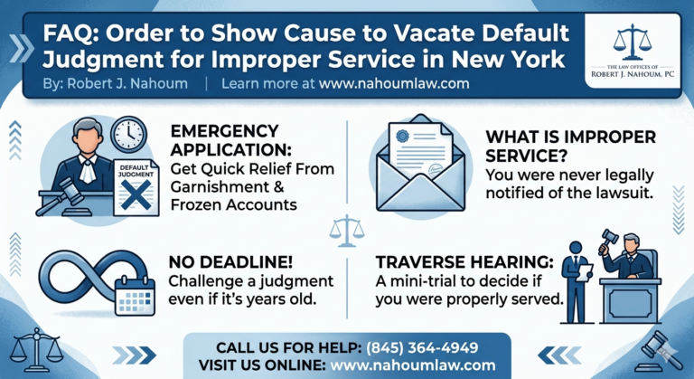 FAQ: Order to Show Cause to Vacate Default Judgment for Improper ...
